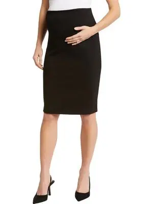 ACCOUCHEE Maternity Knit Skirt - Black