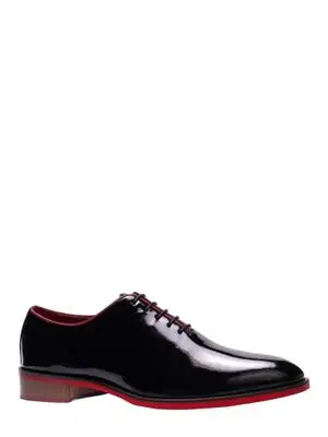 CARLOS SANTANA Cap-toe Oxford - Black Leather