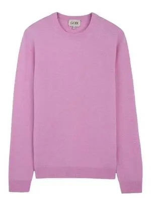 GOBI MONGOLIAN CASHMERE Cashmere Crewneck Sweater - Pink Frosting