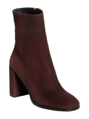 Prada Block Heel Bootie - Bordeaux