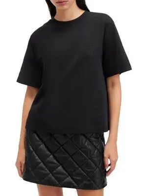 ALLSAINTS Lisa Cotton Crewneck T-Shirt Black