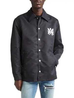 Amiri Water-resistant Nylon Coach's Jacket - Black