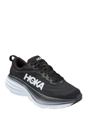 HOKA Bondi 8 Running Shoe Black/white