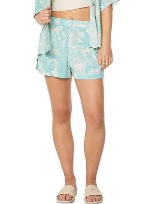Roxy Printed Camp Shorts - Tibetan Stone Tropicol Print