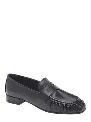 Prada Ruched Toe Penny Loafer - Nero
