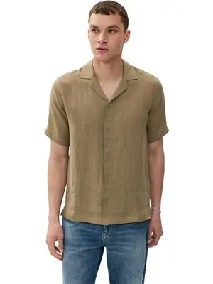 Orlebar Brown Maitan Ii Linen Shirt Agave