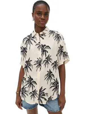 ANINE BING Tristan Palm Shirt - Print