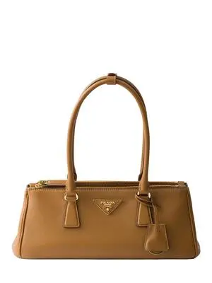 Prada Galleria Leather Shoulder Bag - Caramel