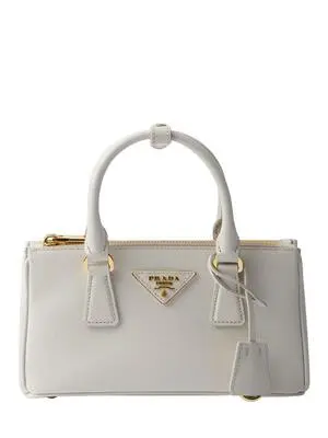 Prada Galleria Saffiano Leather Top-handle Bag - Talco
