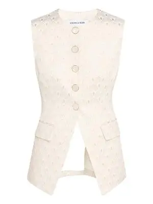 Veronica Beard Lois Embroidered Vest - Lois Vest