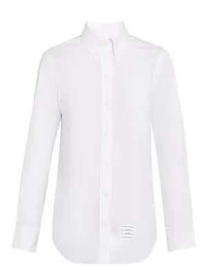 Thom Browne Classic Button-down Poplin Shirt - White