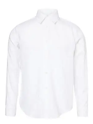 CHE Regular-fit Curved-hem Linen Shirt - White