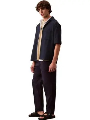 Calvin Klein Pull-on Trousers - Baritone Blue