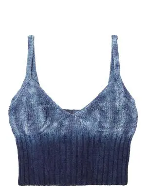 Altuzarra Tie & Dye" Silk Bralette - Blue