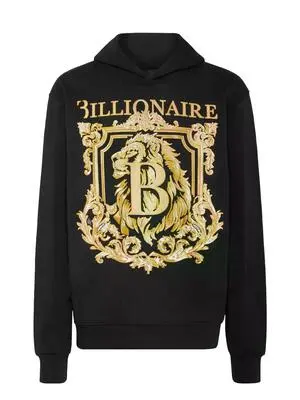 BILLIONAIRE Logo-print Hoodie - Black