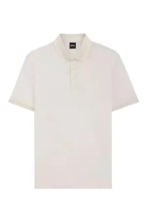 BOSS Piqué Polo Shirt - White