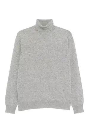 Brunello Cucinelli Cashmere High Neck Sweater - Grey