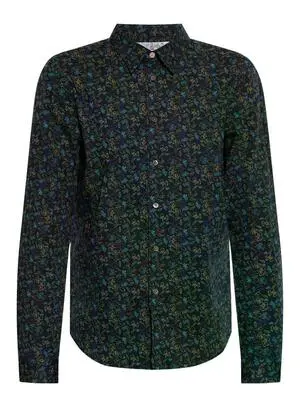 Paul Smith Floral-print Button-up Shirt - Black