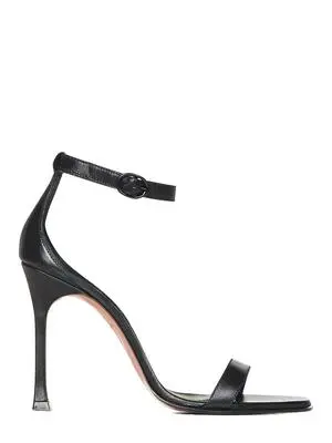 Amina Muaddi 105mm Kim Strappy Stiletto Sandals - Black