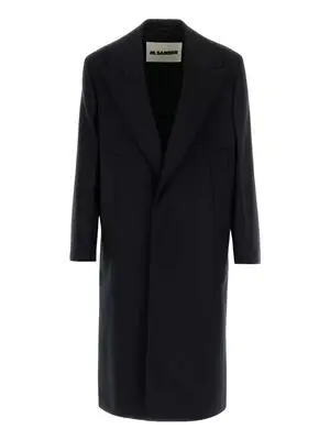 JIL SANDER Tailored Single-breasted Coat - Blue
