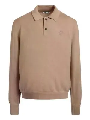 Bally Long-sleeve Polo Shirt - Neutrals