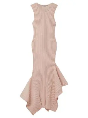 Stella McCartney Knit Kick-flare Maxi Dress - Powder Pink