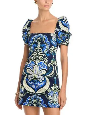 Cara Cara Kelly Dress - Palm Pavillion Cobalt