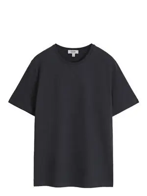 Cos Cotton Crew-neck T-shirt - Navy