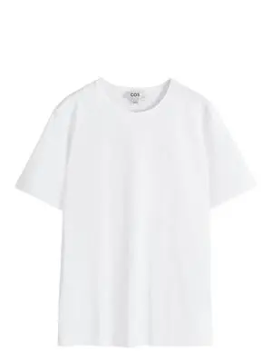 Cos Cotton Crew-neck T-shirt - White