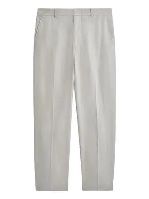 Cos Relaxed Tapered Linen Pants - Green