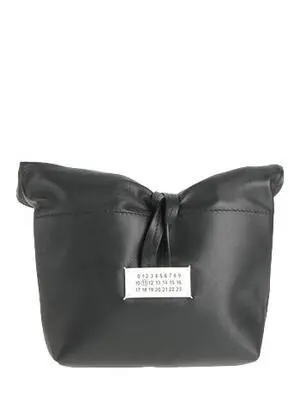 MAISON MARGIELA Leather Flap Bag - Black