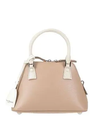 MAISON MARGIELA Pebbled-leather Bowler Bag - Beige