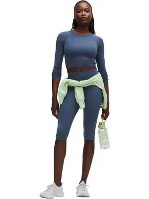 Lululemon Wunder Train High-rise Crop 15 - Blue Twill