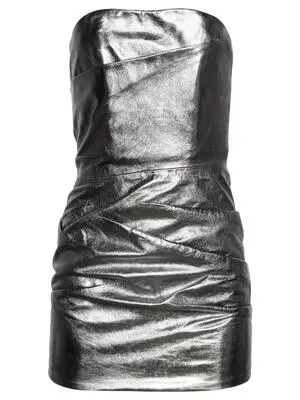 Attico Mirror Mini Dress - Silver