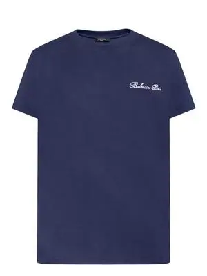 BALMAIN Embroidered-logo T-shirt