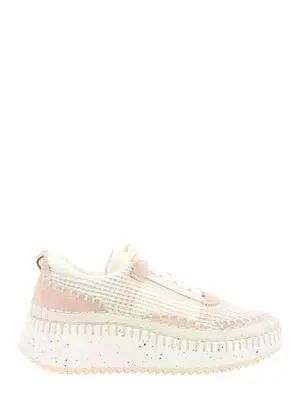 Chloé Nama Knitted Platform Sneakers - Neutrals