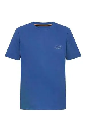 Paul Smith Logo-print Crew-neck T-shirt - Blue