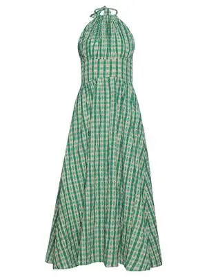 Rosie Assoulin Halter Neck Midi Dress - Green