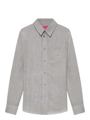 THE ELDER STATESMAN Pashimina Big Shirt - Silver