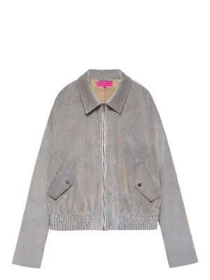 THE ELDER STATESMAN Wale Cord Jacket - Silver