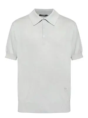Balmain Shortsleeved Polo Shirt - Grey