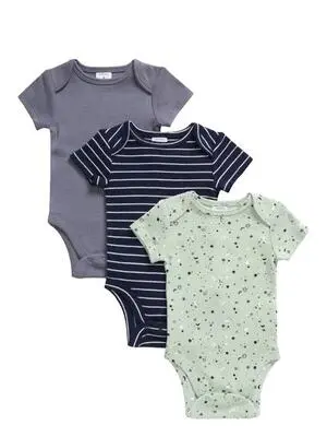 Nordstrom Assorted Cotton Bodysuits - 3 Pack Sweet Celestial Pack