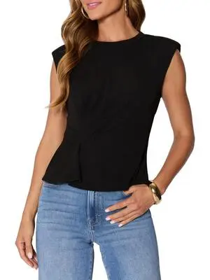 VICI Twist Front Rib Top - Black