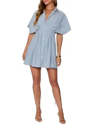 VICI Benson Pleated Shirtdress