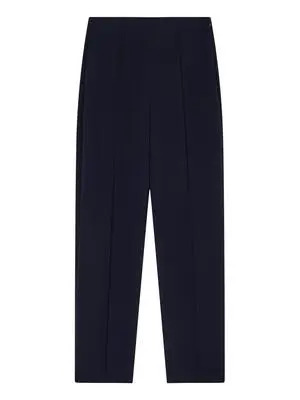 Giorgio Armani Straight-leg Viscose Cady Trousers - Black