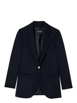 Giorgio Armani Single-breasted Wool Jacket - Black