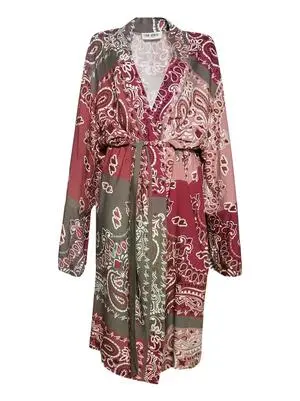 Attico Bandana-print Kimono - Red