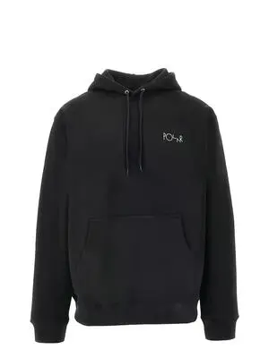 POLAR Logo-embroidered Hoodie - Black