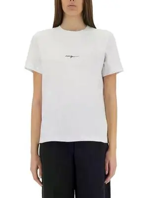 MSGM Logo-print T-shirt - White