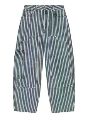 GANNI Striped Jeans - Blue